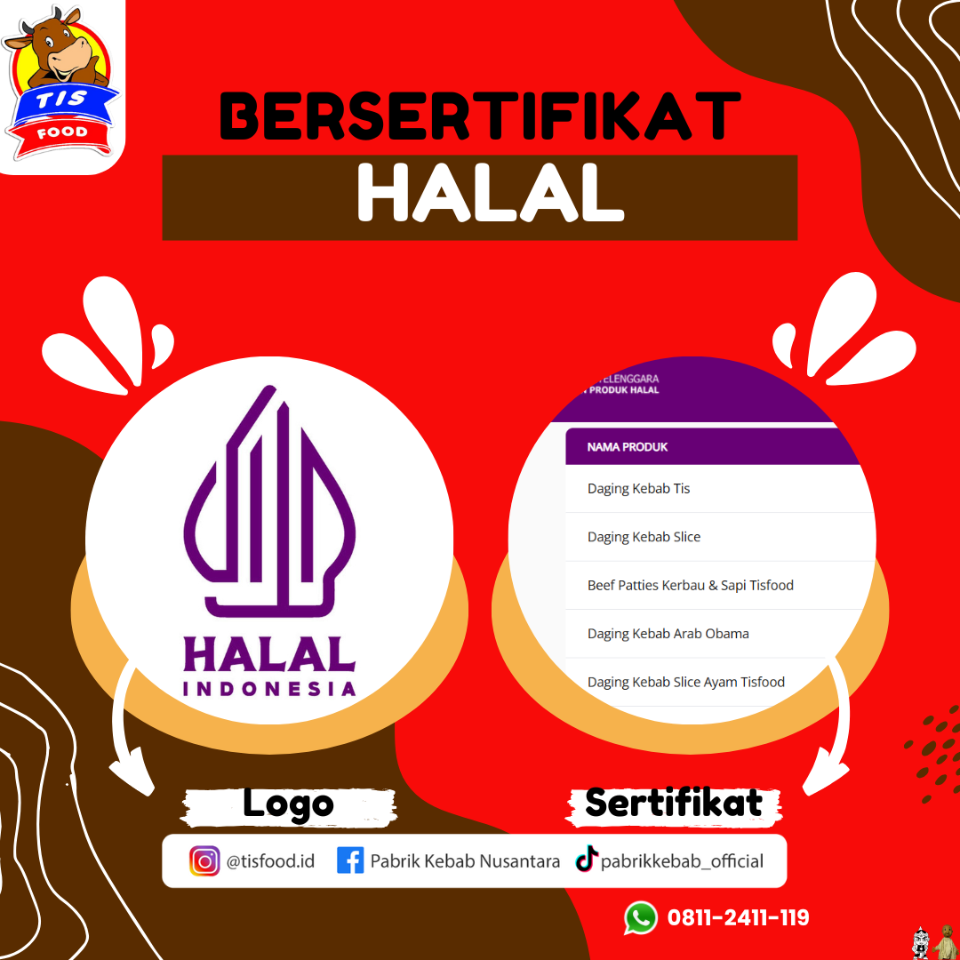 PRODUK TISFOOD DARI PABRIK KEBAB DIJAMIN HALAL - Pabrik Kebab